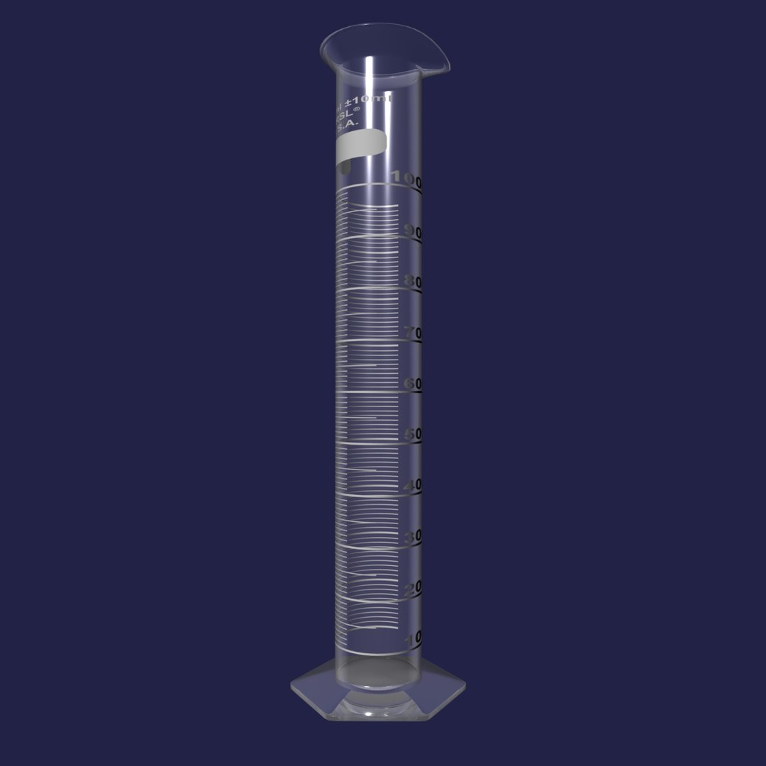 3d graduated cylinders