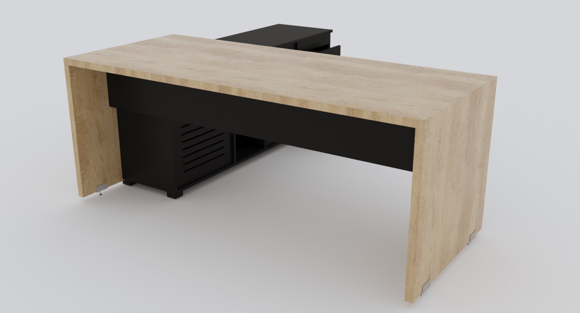 Manager Desk 3D Model - TurboSquid 1304733