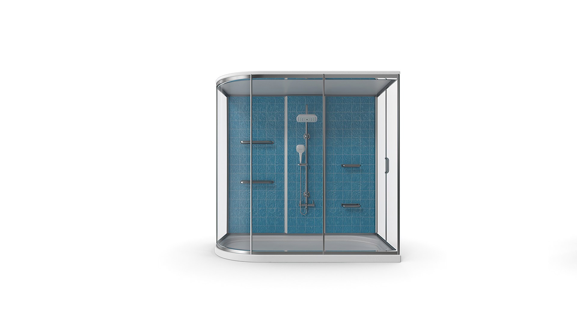 3D Shower Cabin Model - TurboSquid 2254624