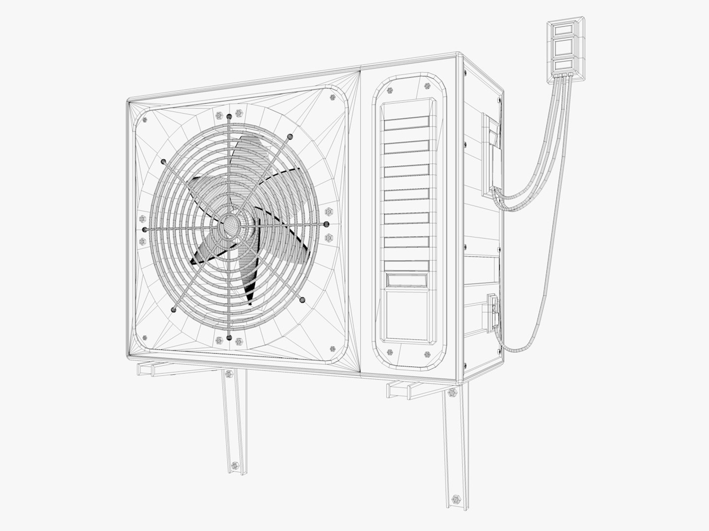 3D Industrial Air Conditioner Model - TurboSquid 2292198
