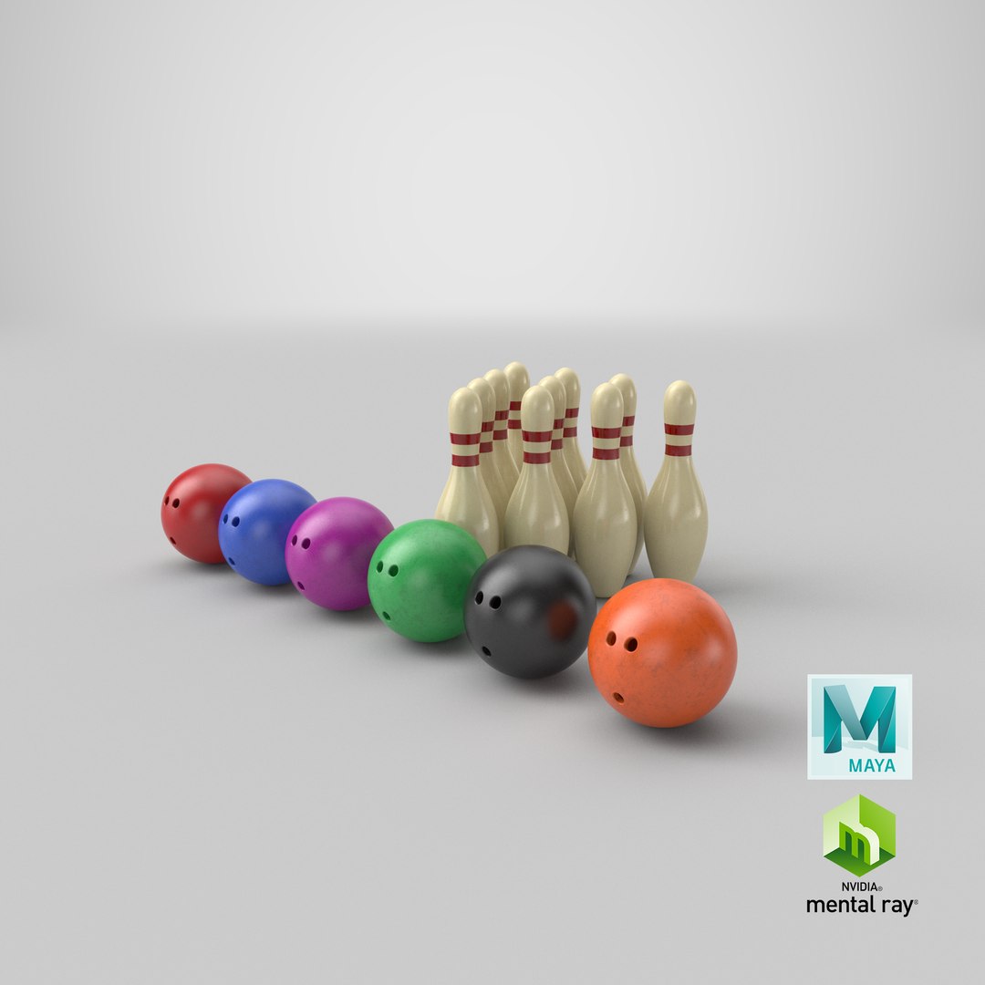 3D real bowling balls pins model - TurboSquid 1450782