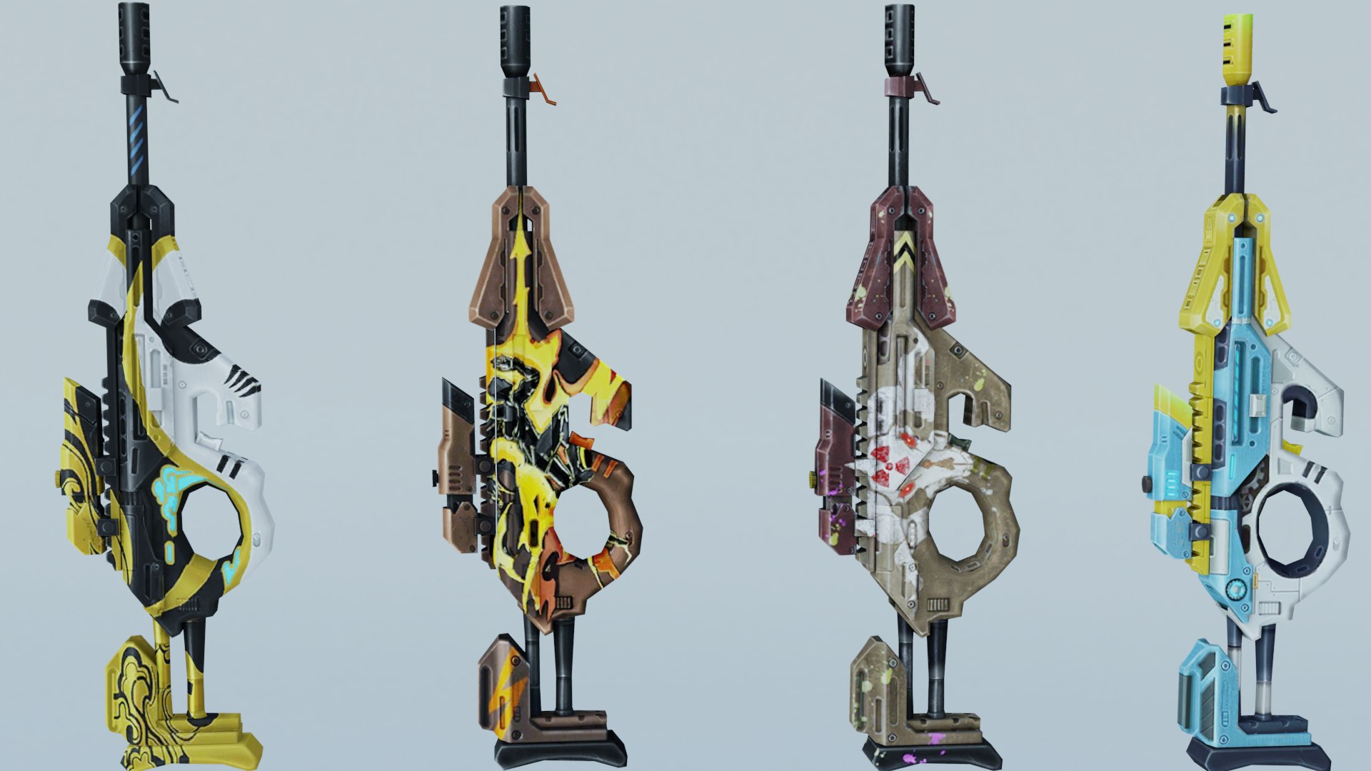 3D CG15 Rifle Game Weapon 4x - TurboSquid 1833092