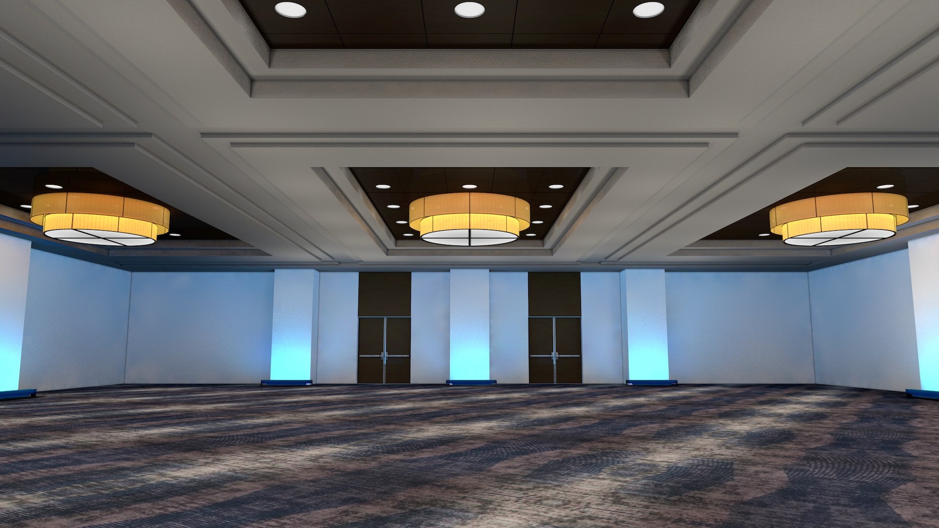 Ballroom Hotel Room 3D Model - TurboSquid 1615183
