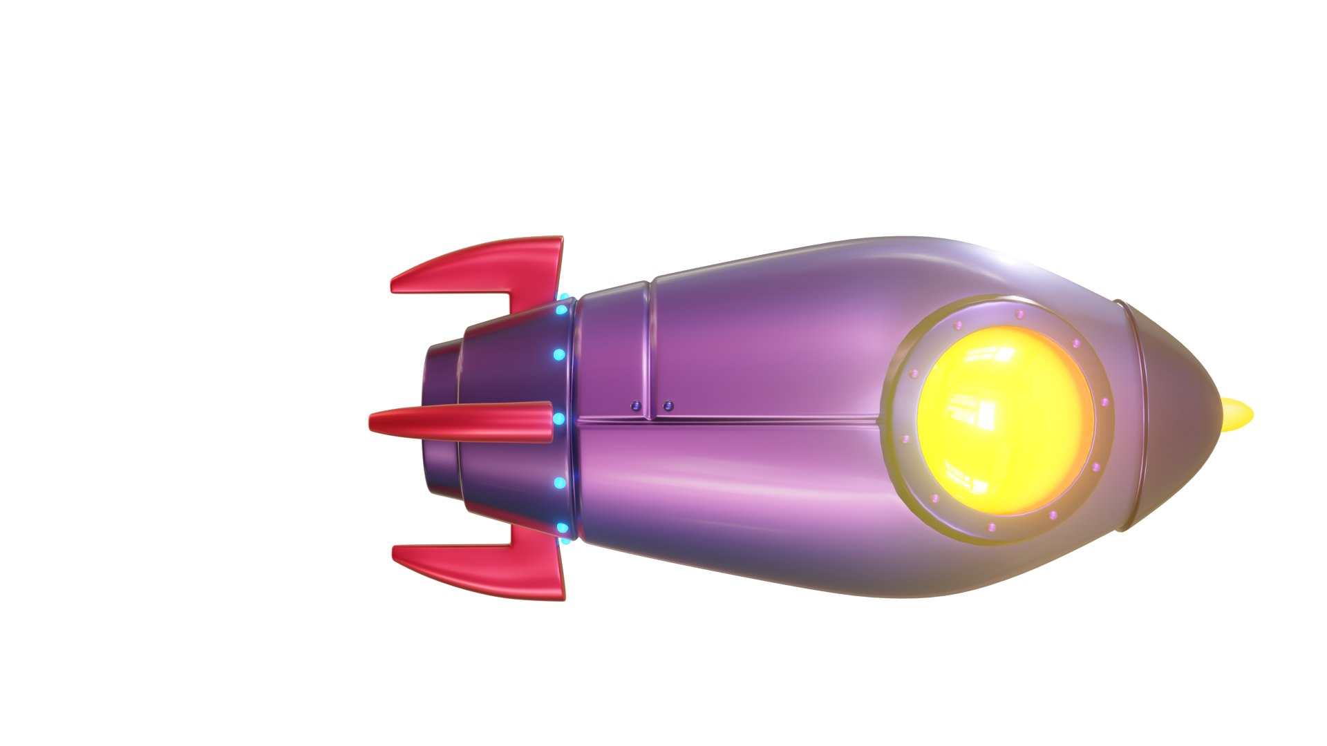 3D Stylized Low Poly Rocket 3D Model Model - TurboSquid 2351259