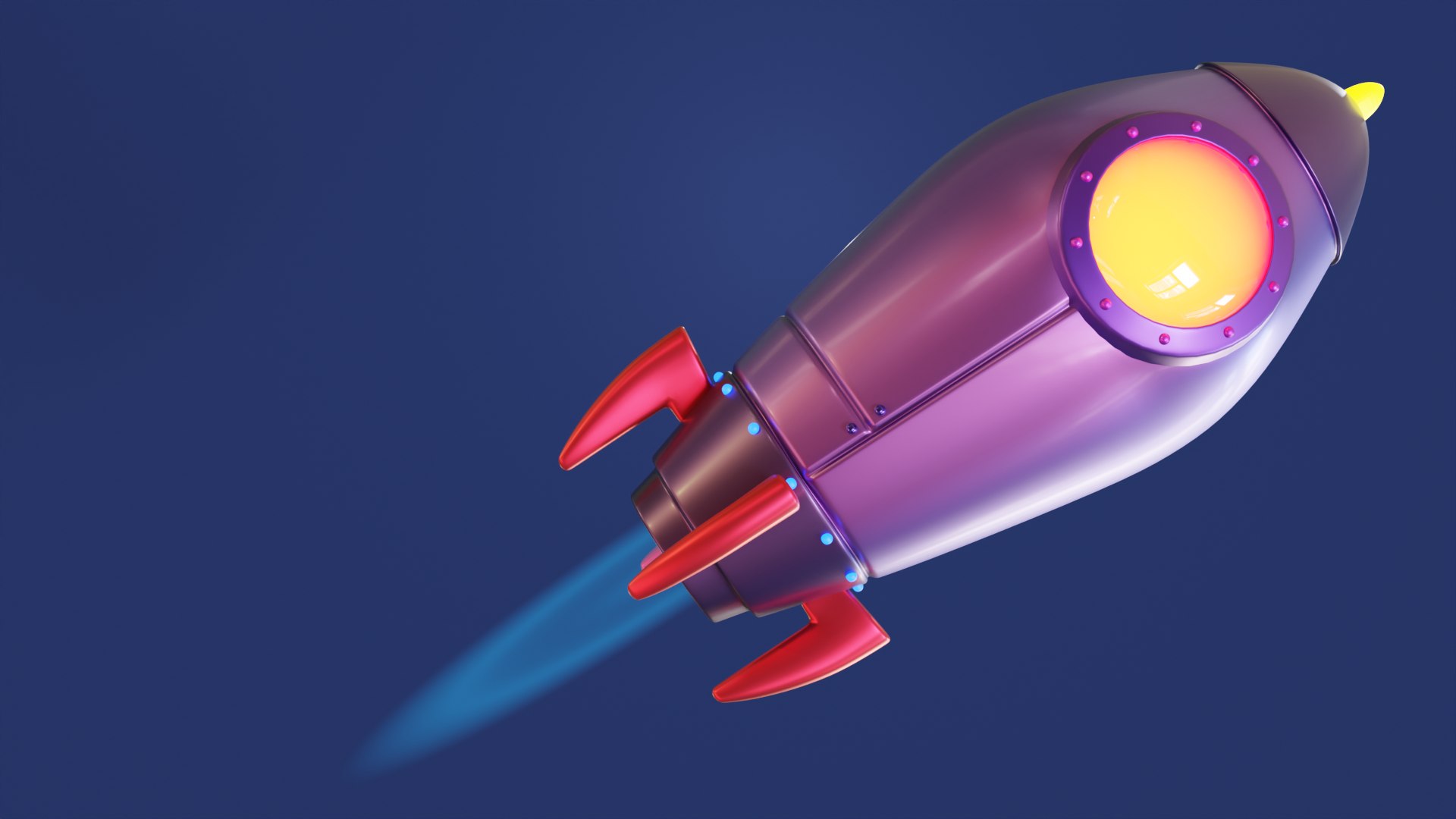 3D Stylized Low Poly Rocket 3D Model Model - TurboSquid 2351259