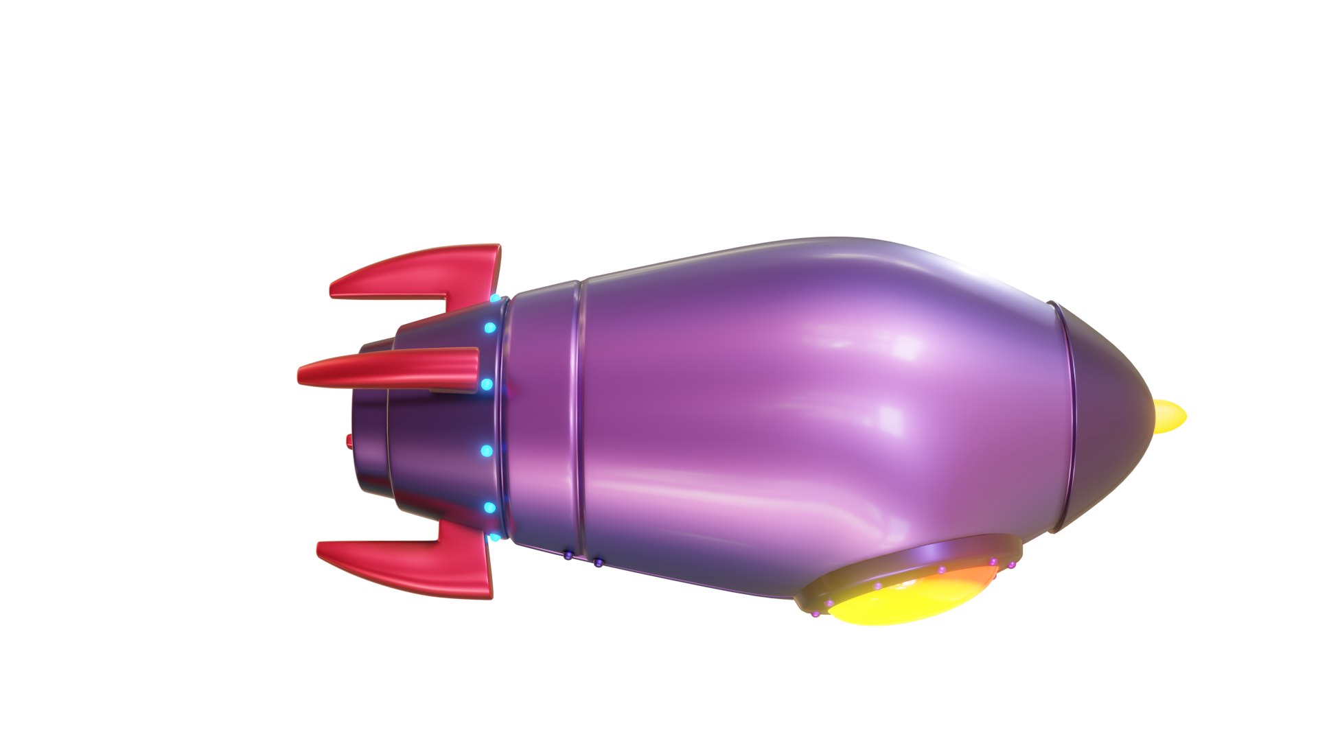 3D Stylized Low Poly Rocket 3D Model Model - TurboSquid 2351259