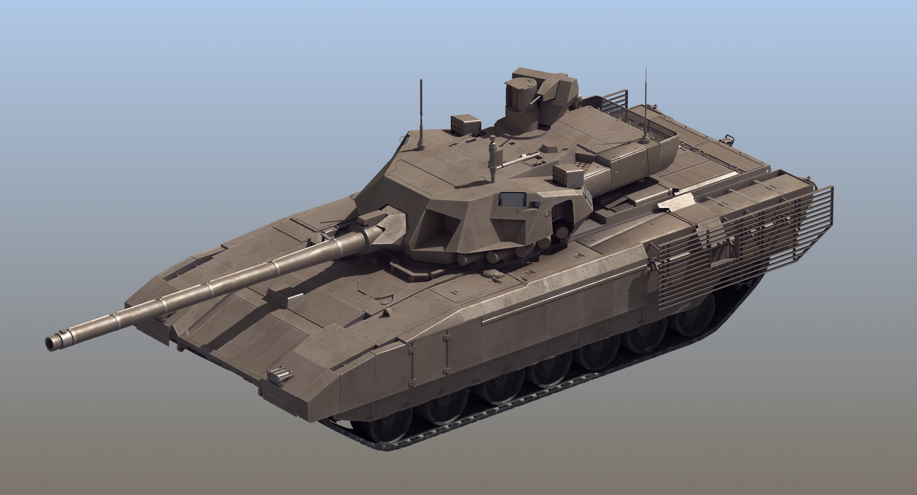 modelo 3d Armata T14 Tank - TurboSquid 1205282