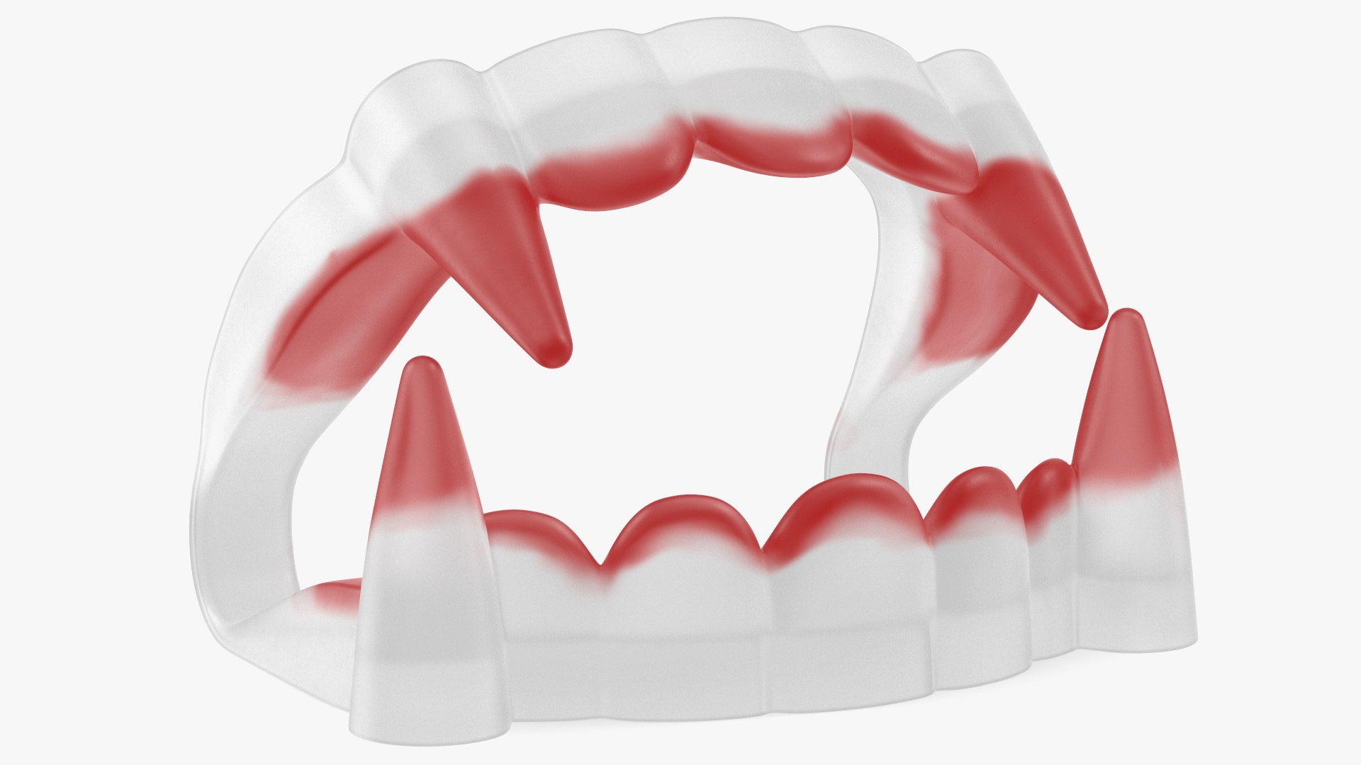 Plastic Vampire Teeth Red 3D Model - TurboSquid 1781664