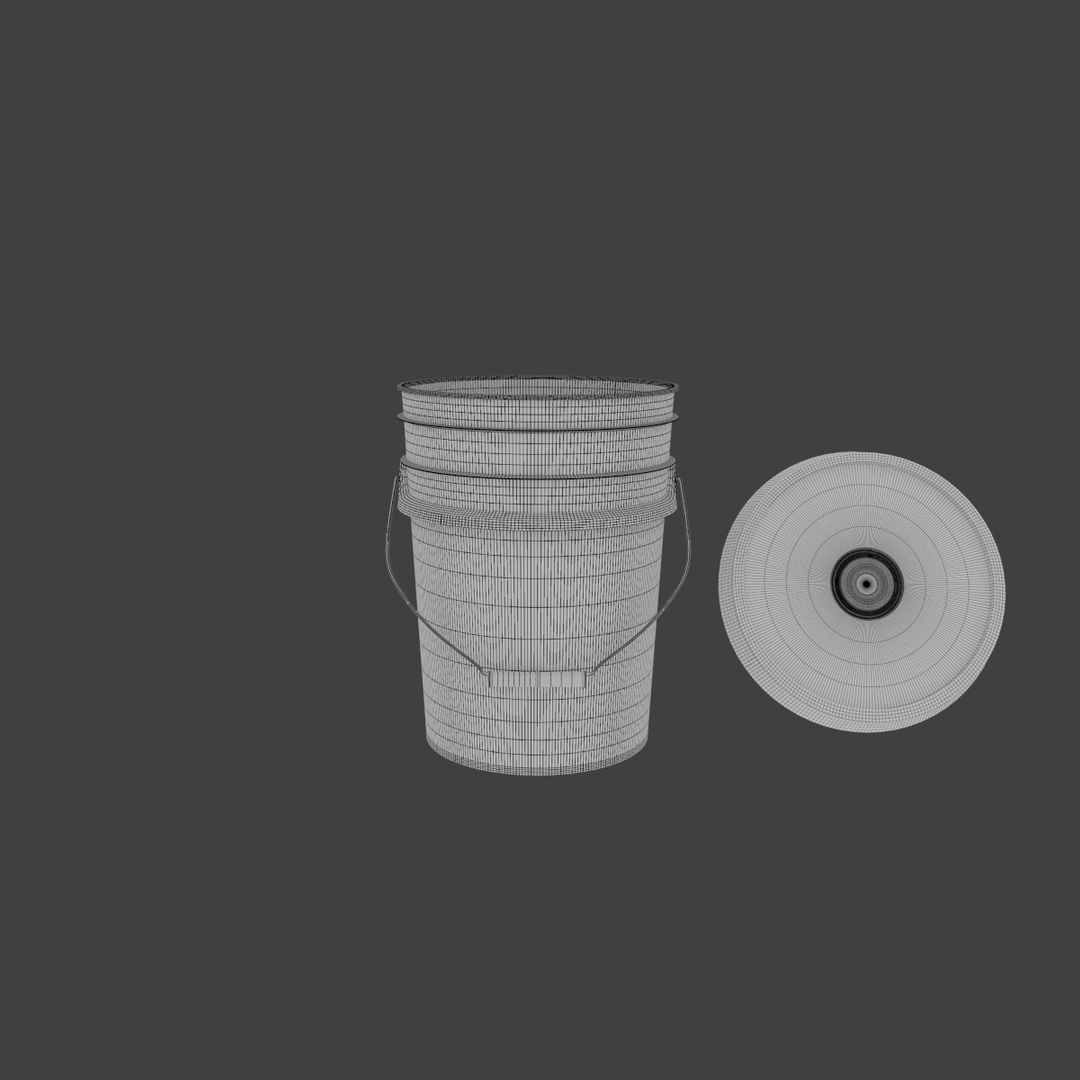 3d Model Realistically Bucket
