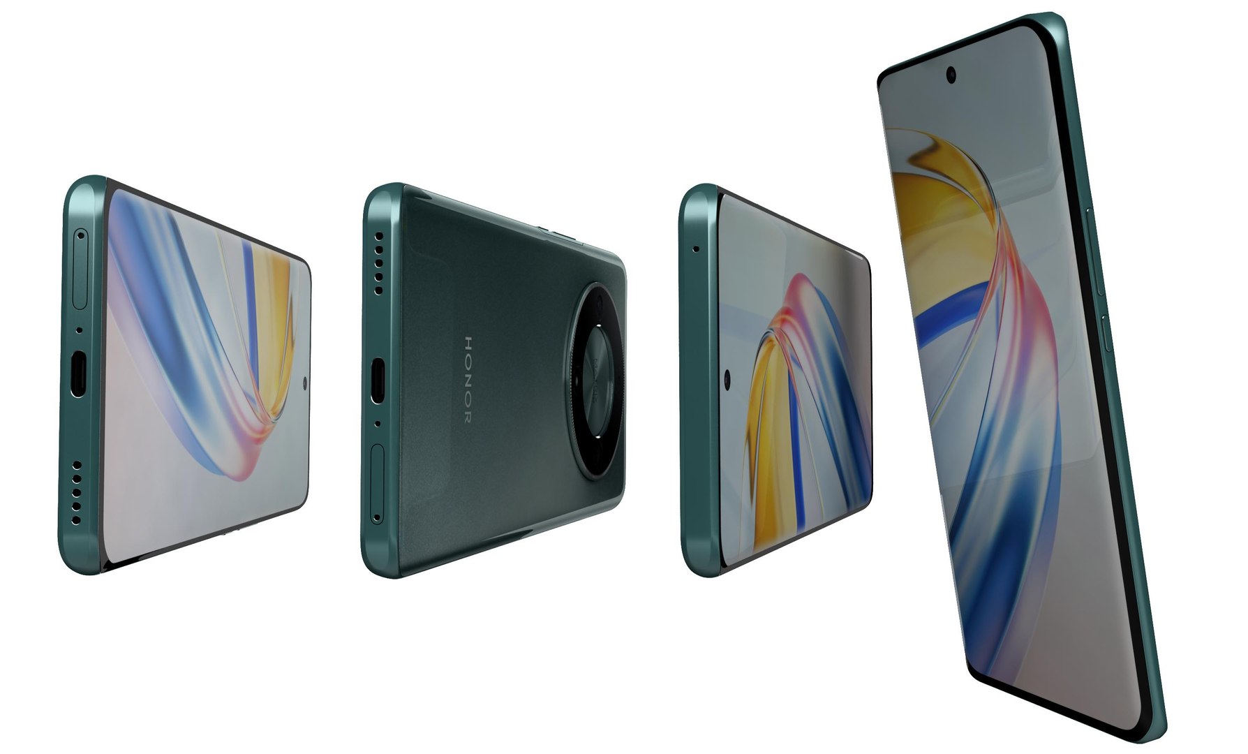 3D Honor X9b Emerald Green - TurboSquid 2146757