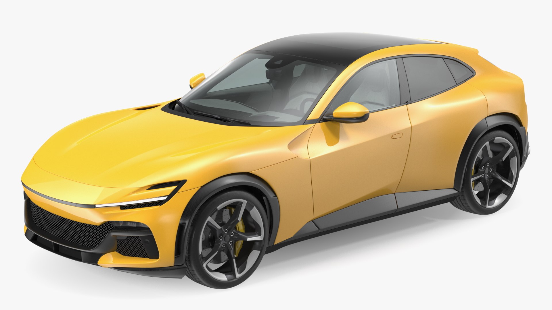 3D Yellow Extreme Crossover Sports Car - TurboSquid 2004286
