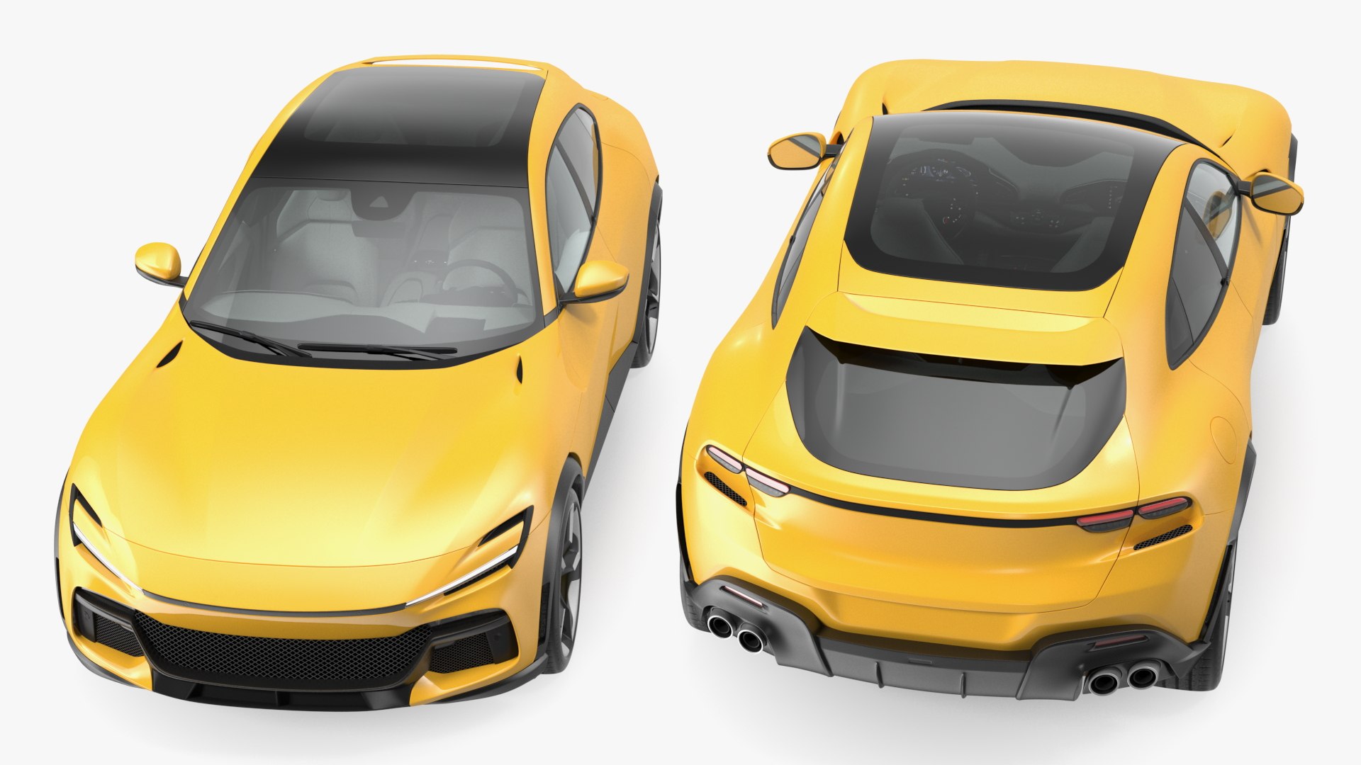 3D Yellow Extreme Crossover Sports Car - TurboSquid 2004286