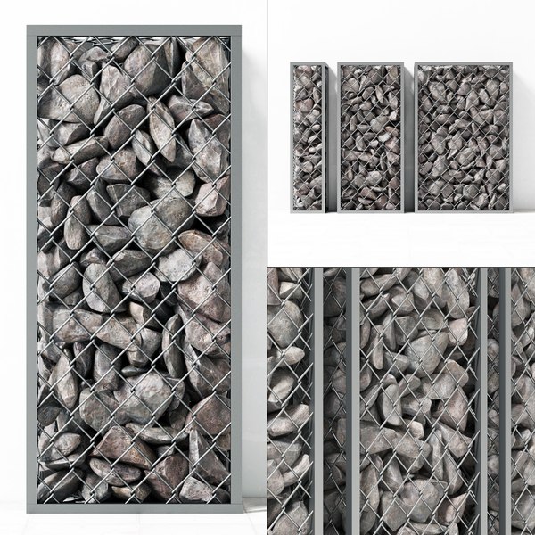 3D model gabion landscape garden - TurboSquid 1250163