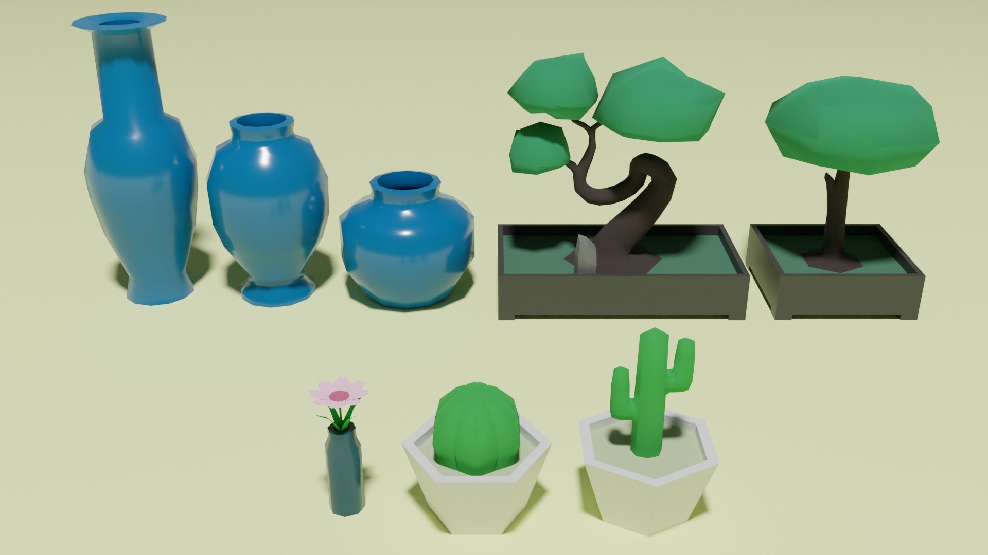 3D Low Poly Japanese Room Pack - TurboSquid 2002457