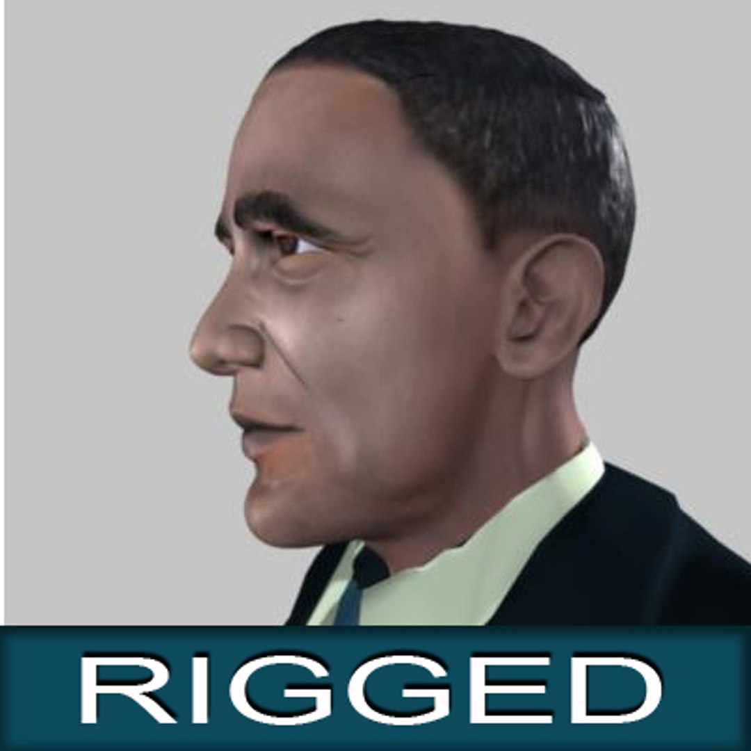 3d Model Barack Obama Body Rig