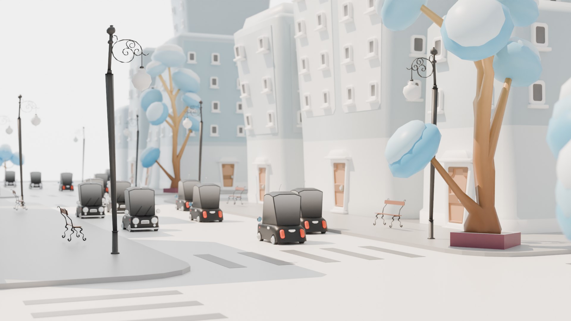 3D Simple City Cartoon - TurboSquid 2142179