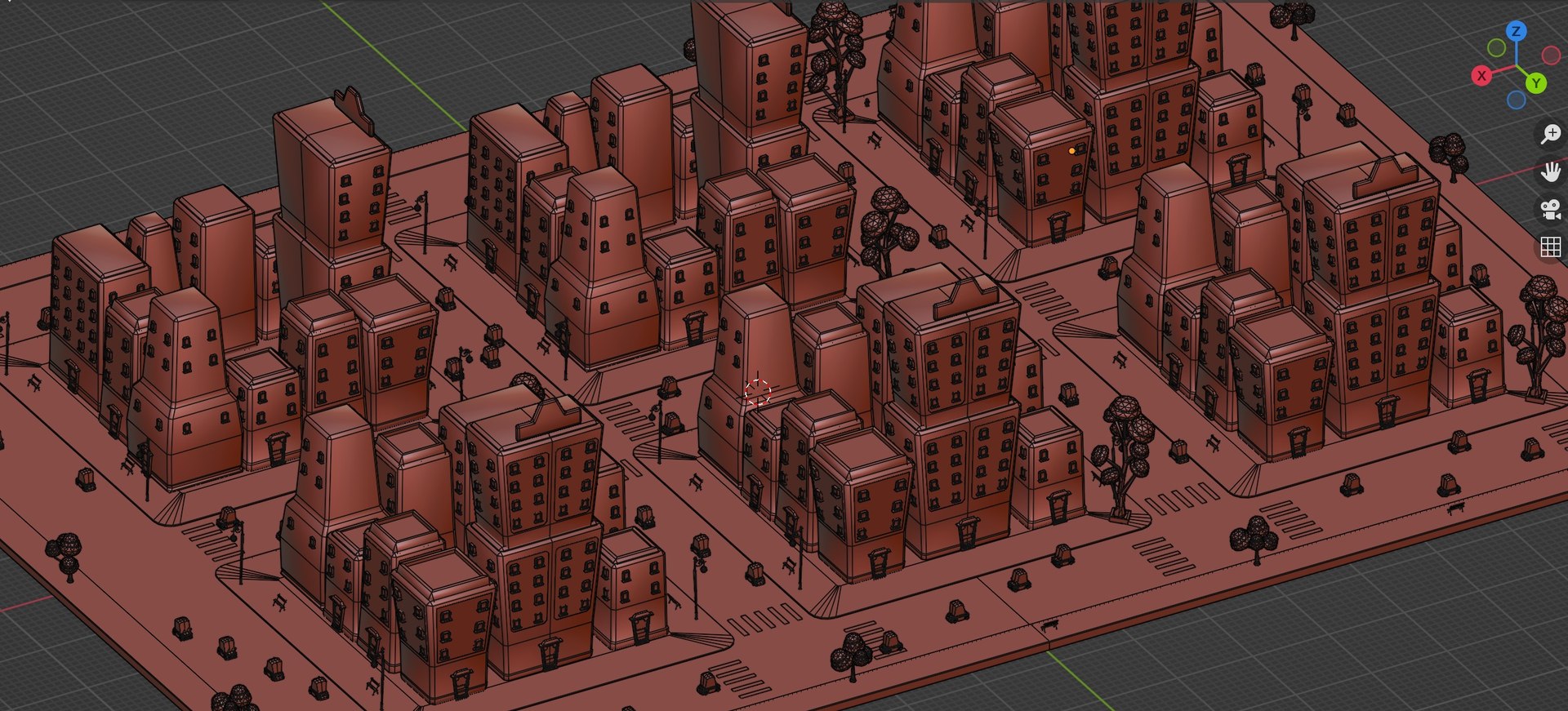 3D Simple City Cartoon - TurboSquid 2142179