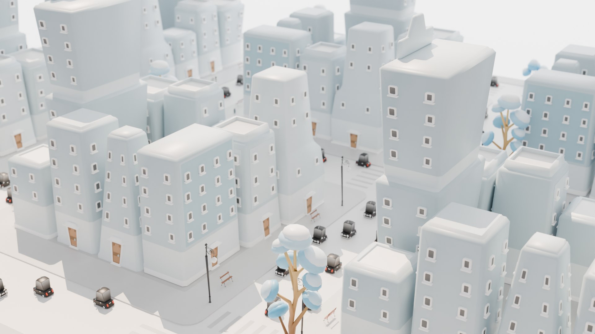 3D Simple City Cartoon - TurboSquid 2142179