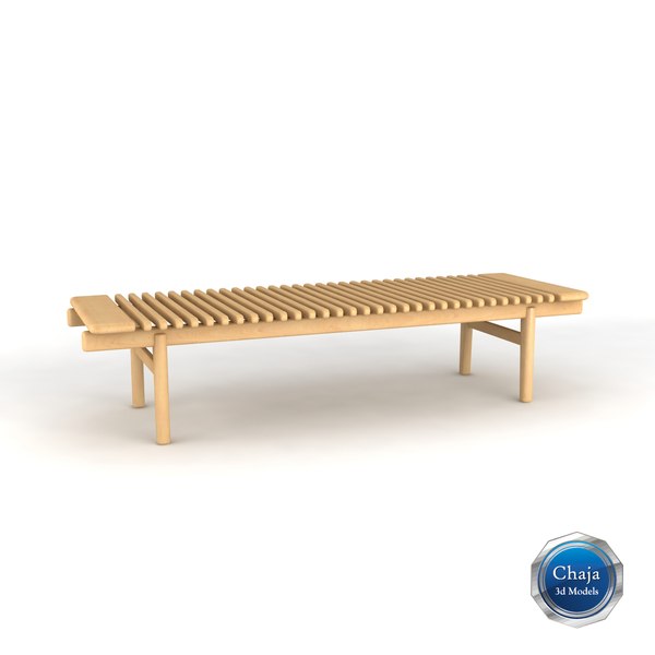 3d bench chair seat model