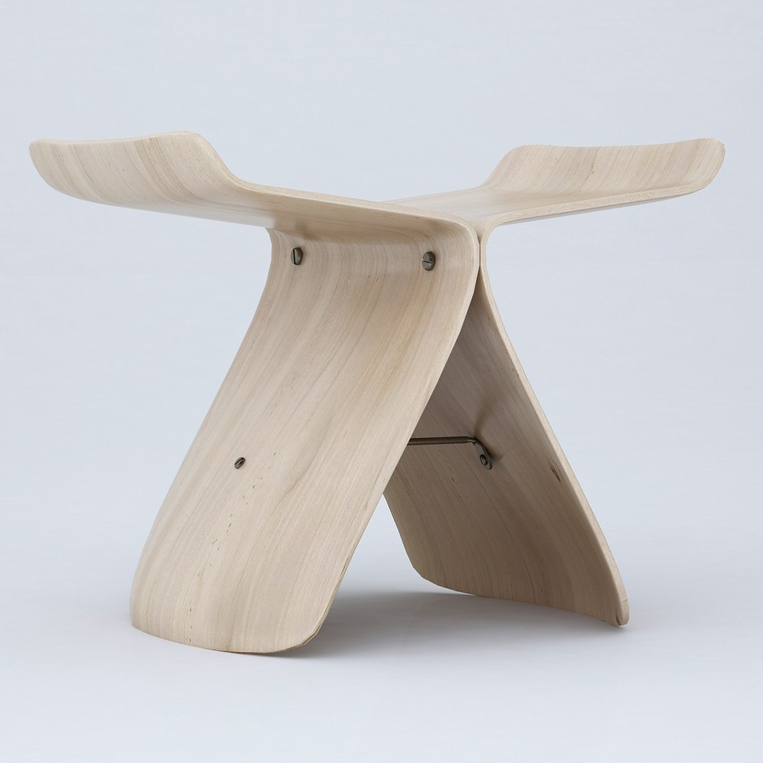 3dsmax Vitra Butterfly Stool