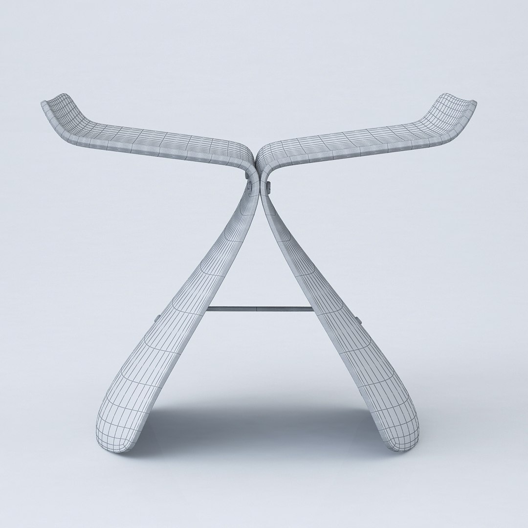 3dsmax Vitra Butterfly Stool