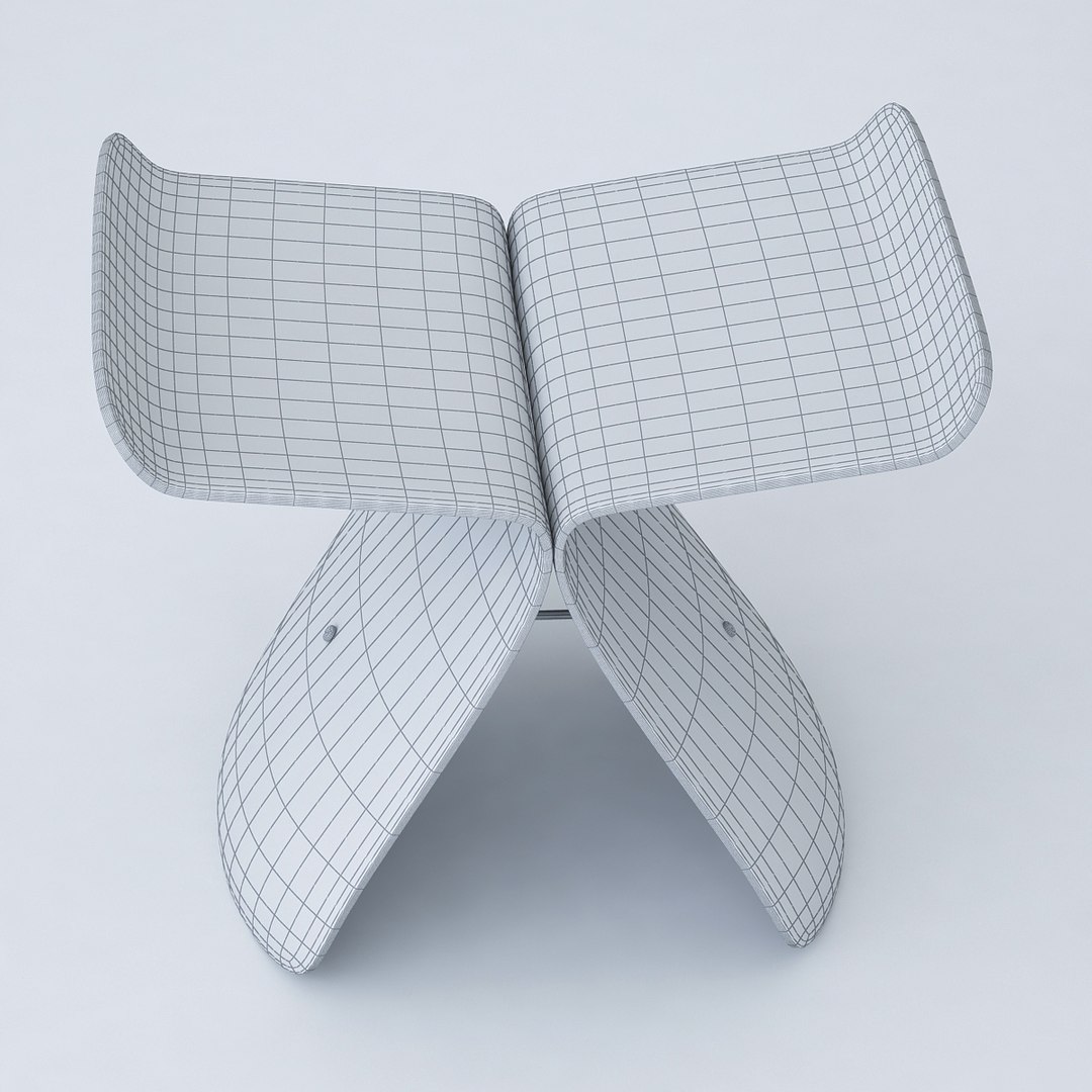 3dsmax Vitra Butterfly Stool