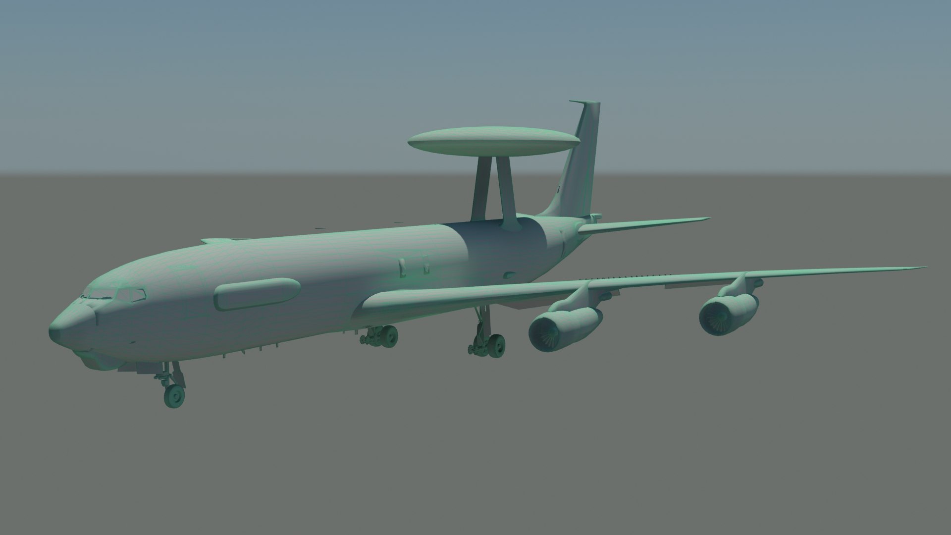 Boeing E-3 3D - TurboSquid 2155459