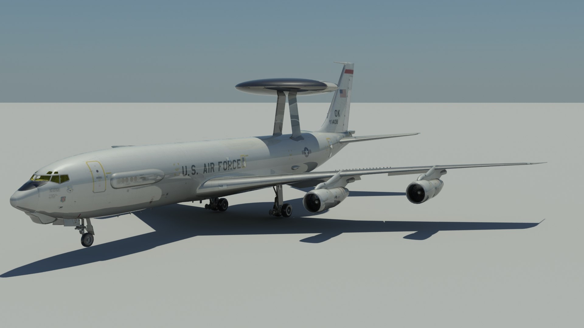 Boeing E-3 3D - TurboSquid 2155459