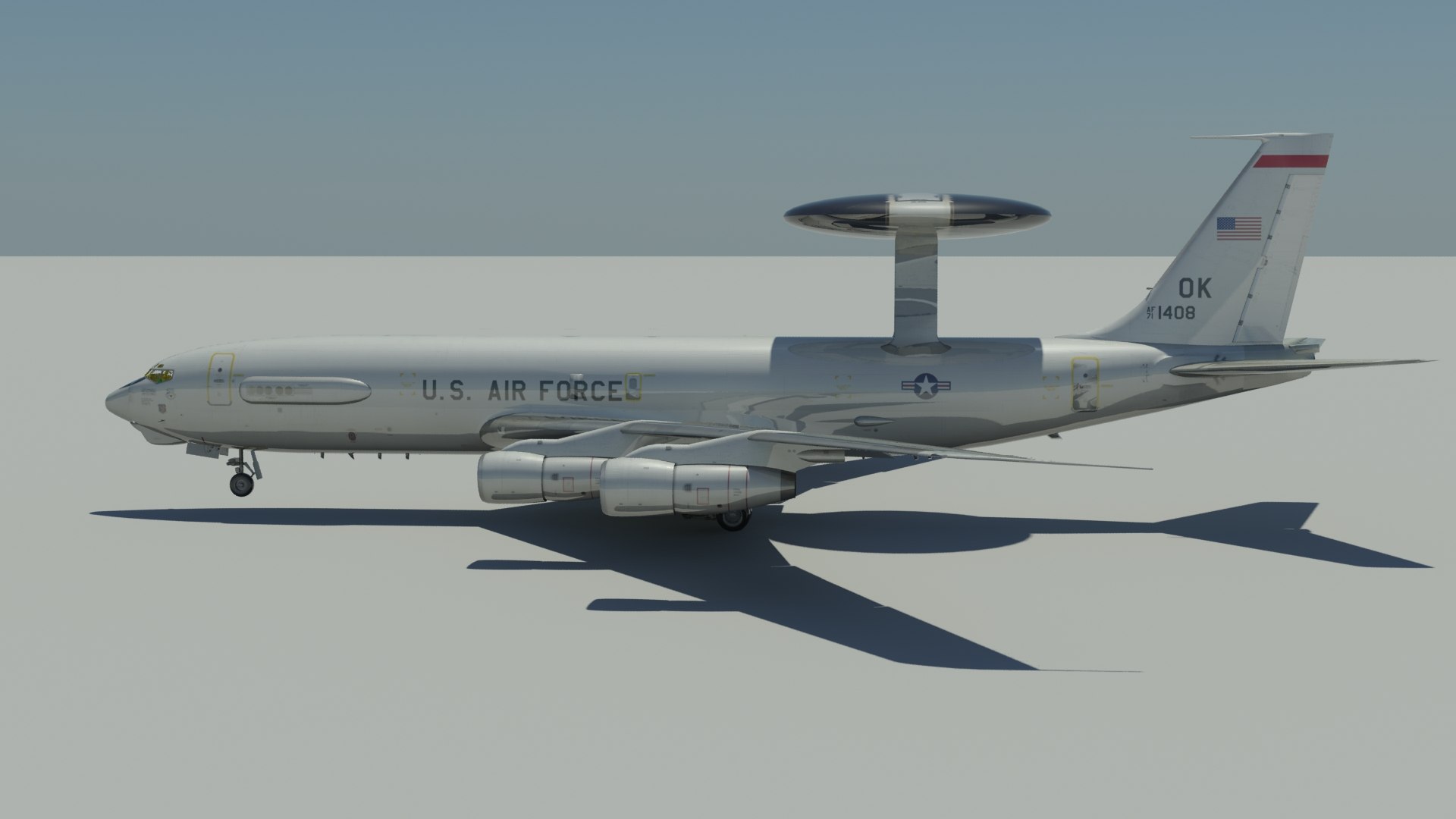 Boeing E-3 3D - TurboSquid 2155459