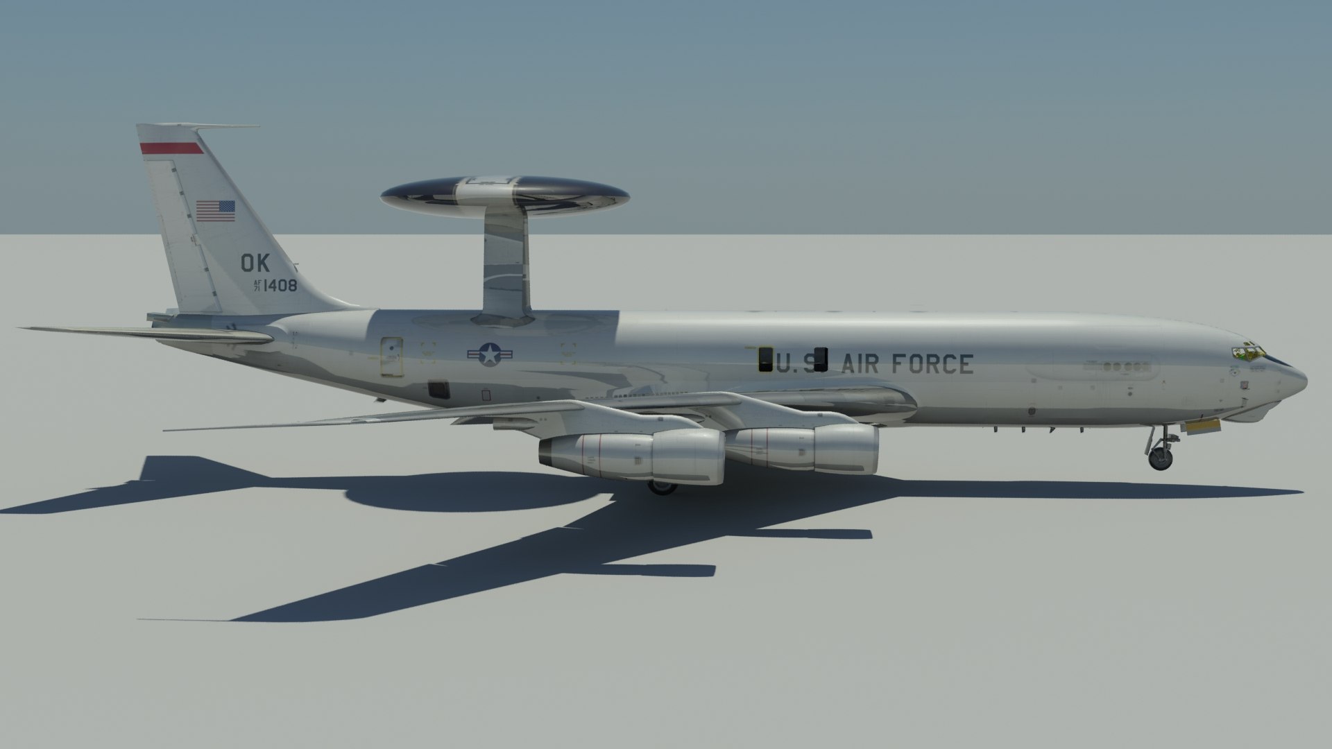 Boeing E-3 3D - TurboSquid 2155459
