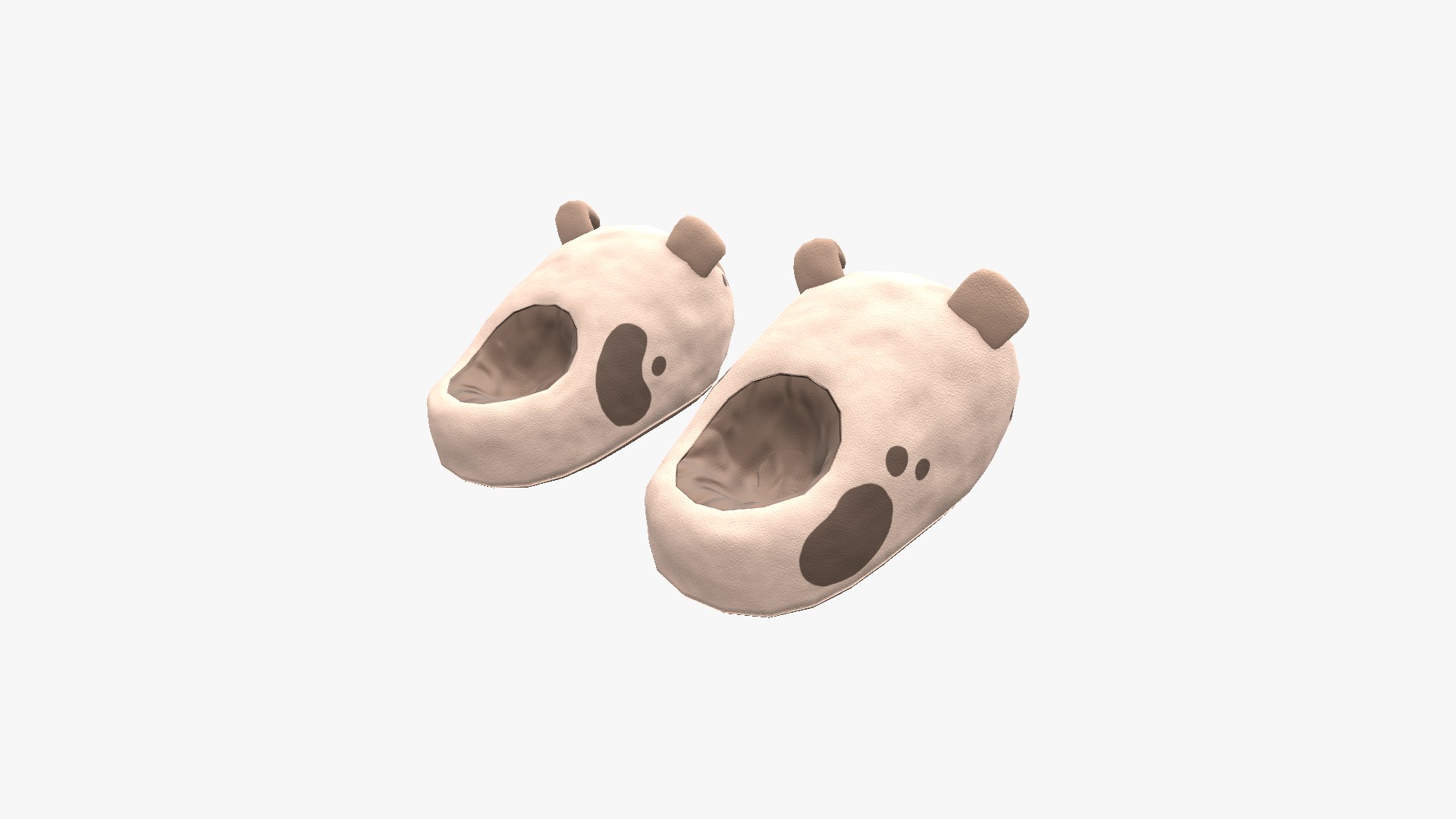 3D Slippers B03 Beige Brown Pig - Costume Character Design - TurboSquid ...