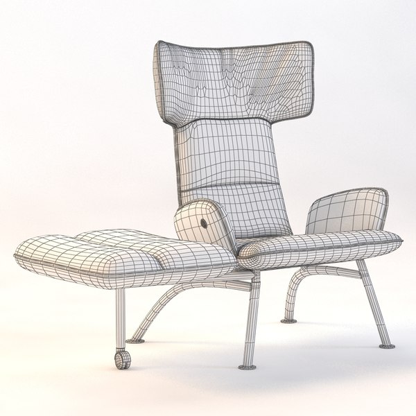 chair footrest 3d max