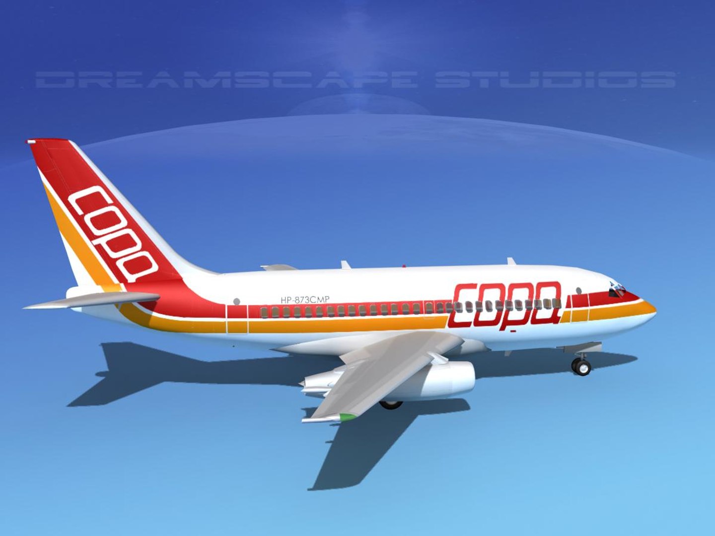 Boeing 737 737-100 3d Model