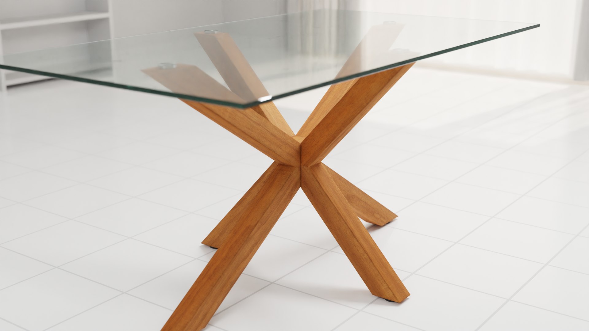 3D Transparent Dining Table - TurboSquid 2014798