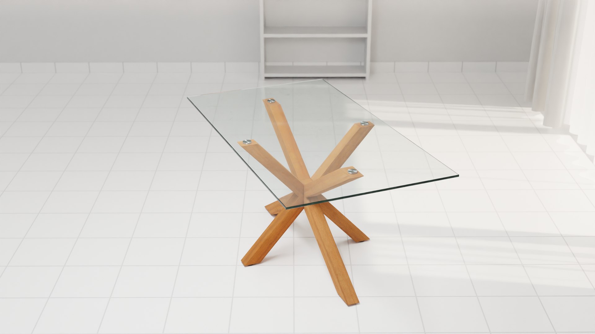 3D Transparent Dining Table - TurboSquid 2014798