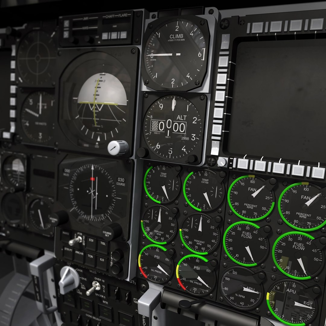 3ds Max A10 Cockpit