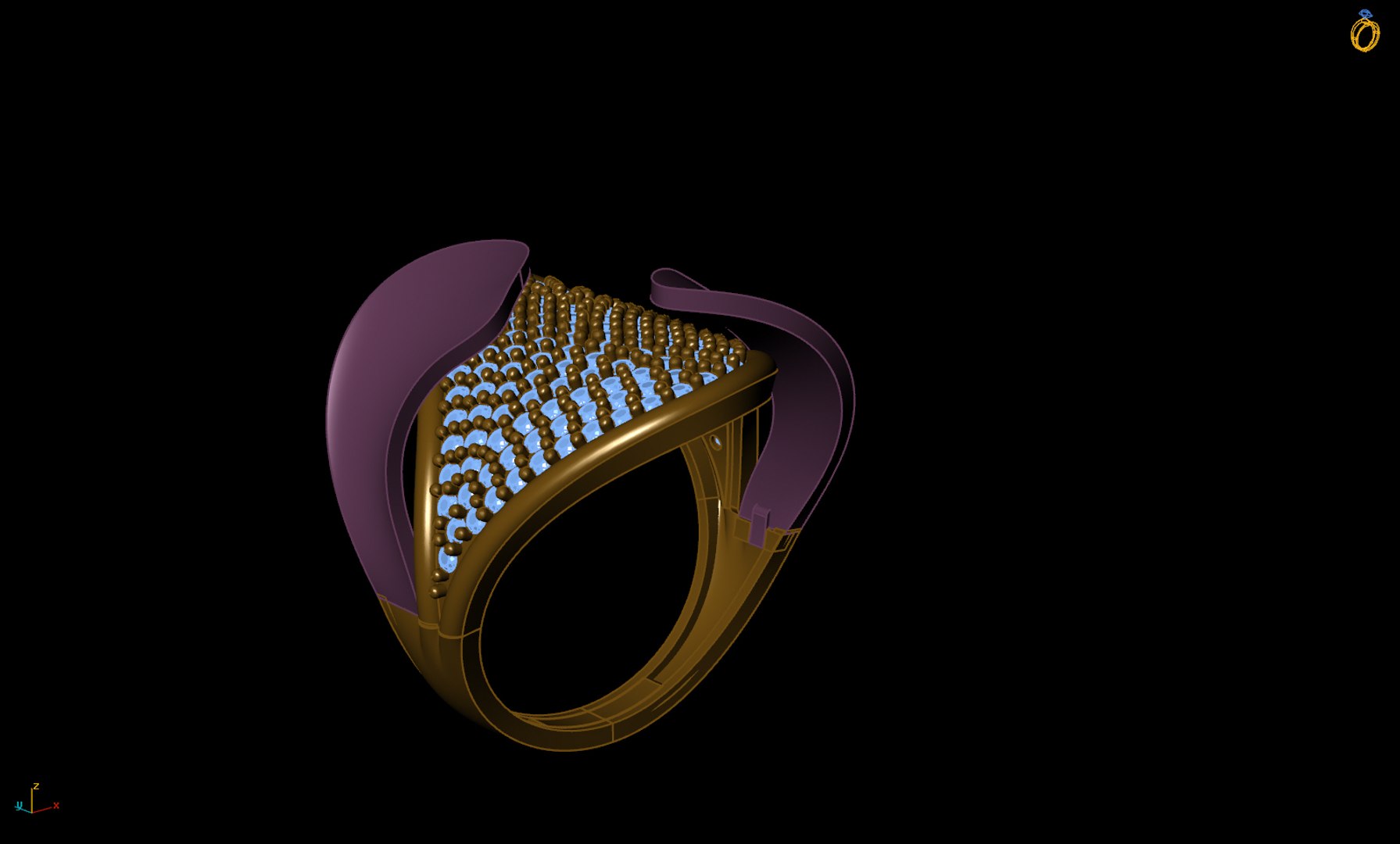 Gold Ring 3D Model - TurboSquid 1696419