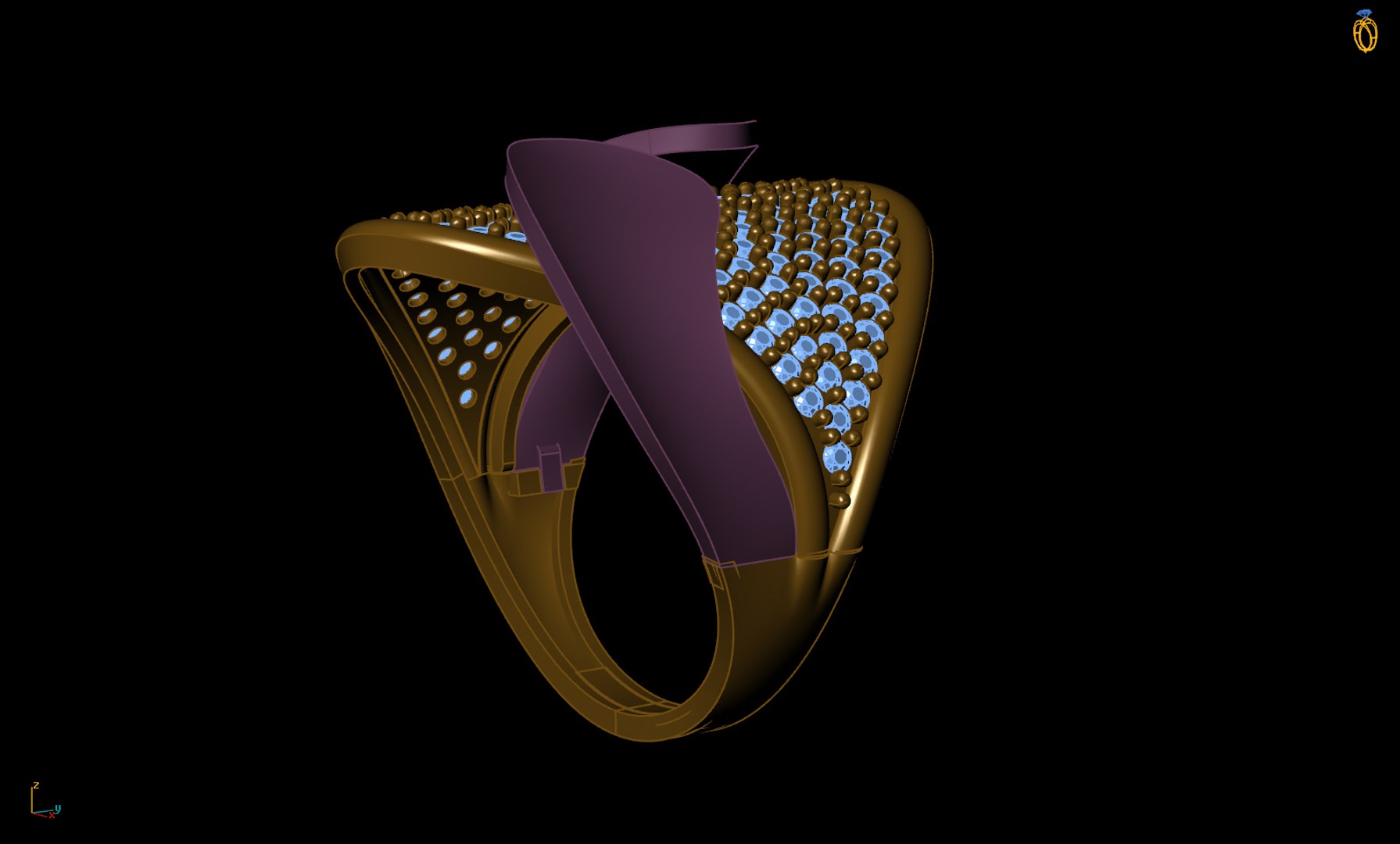 Gold Ring 3D Model - TurboSquid 1696419