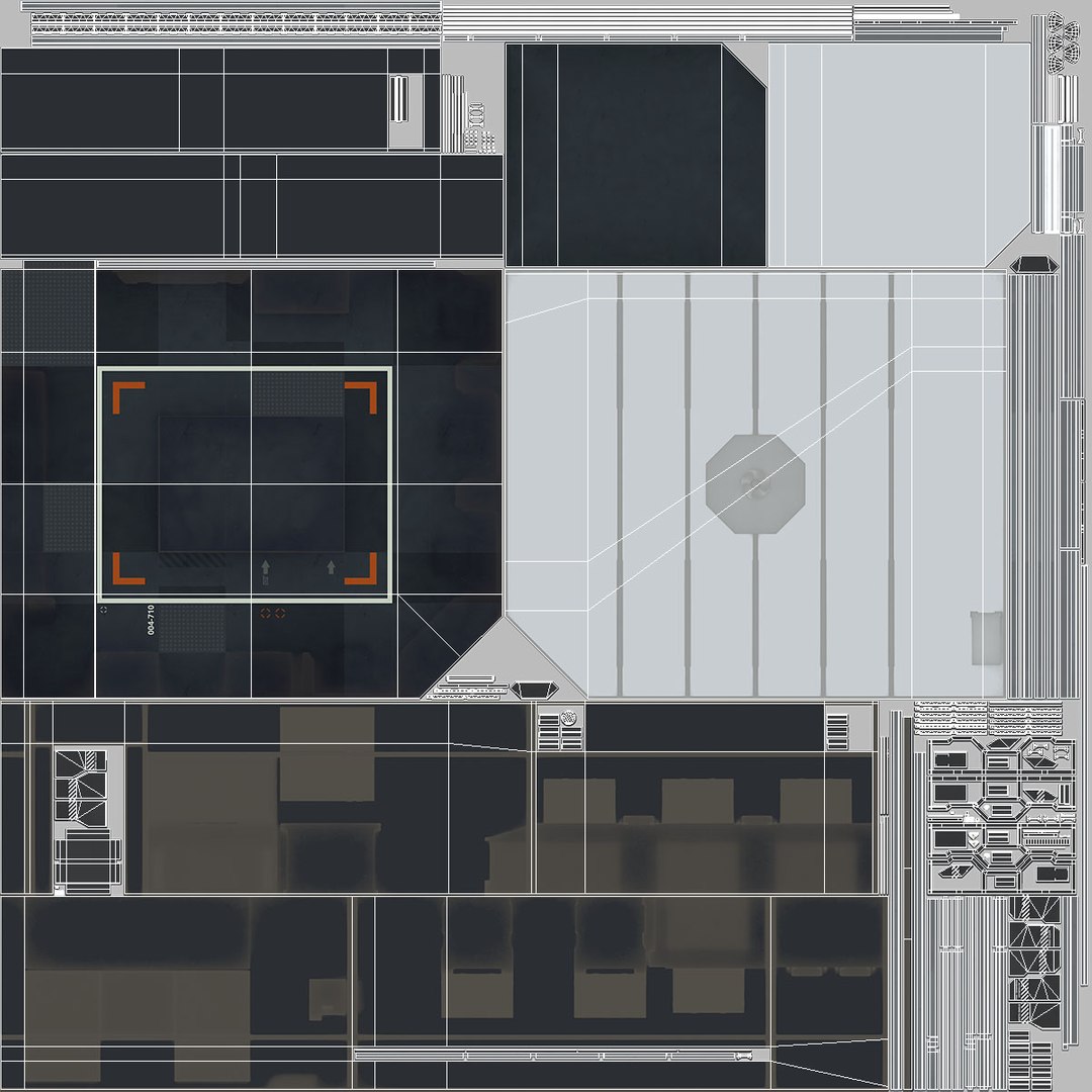 Sci Fi Command Room Blue 3D Model - TurboSquid 2267554