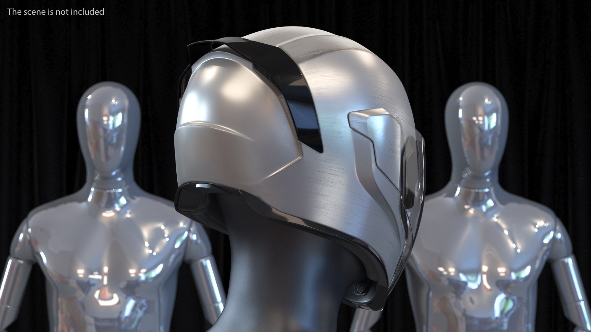 3D Full Face Motorcycle Helmet Icon Airflite Quicksilver Model ...