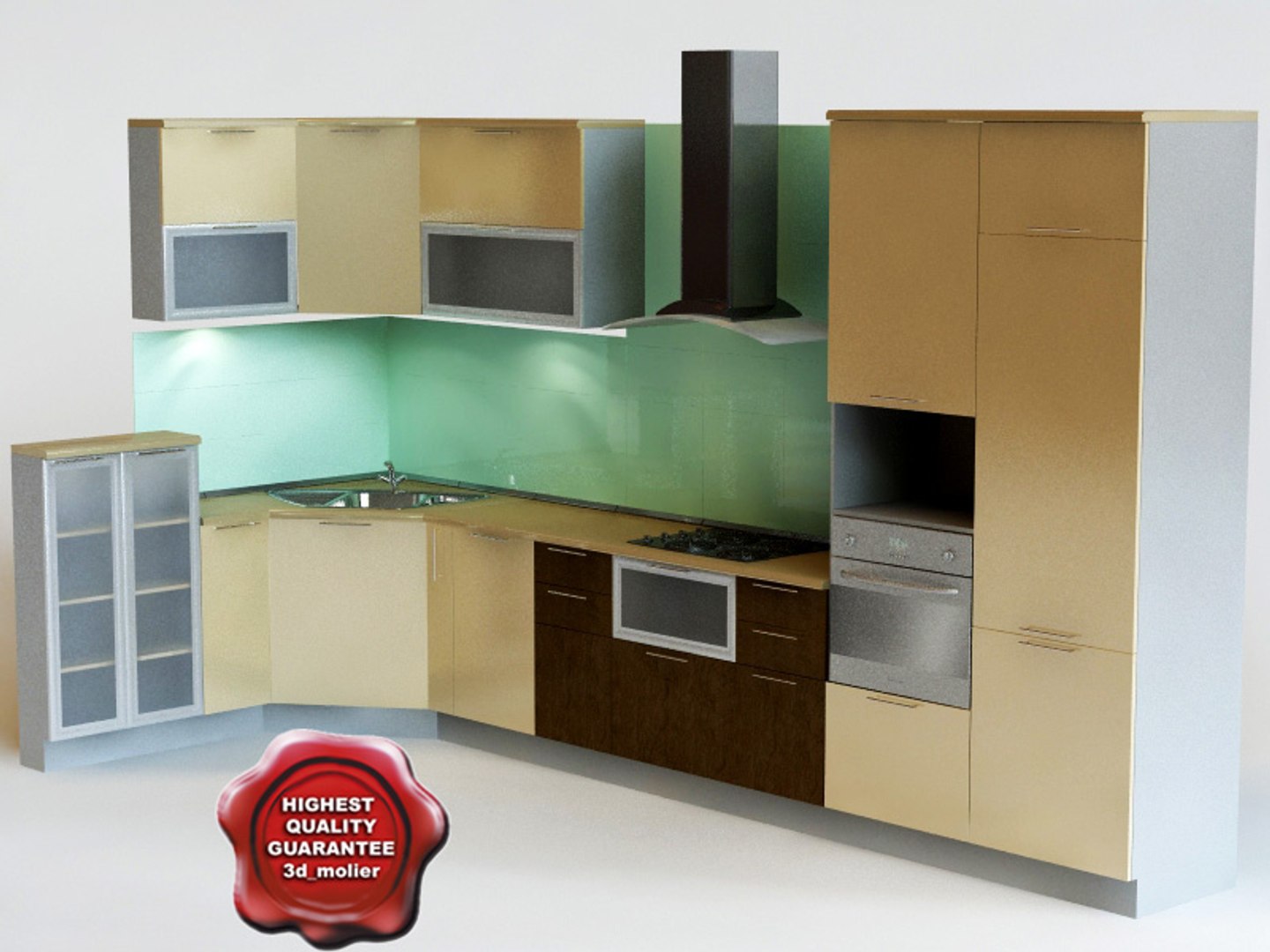 kitchen mota 3d 3ds