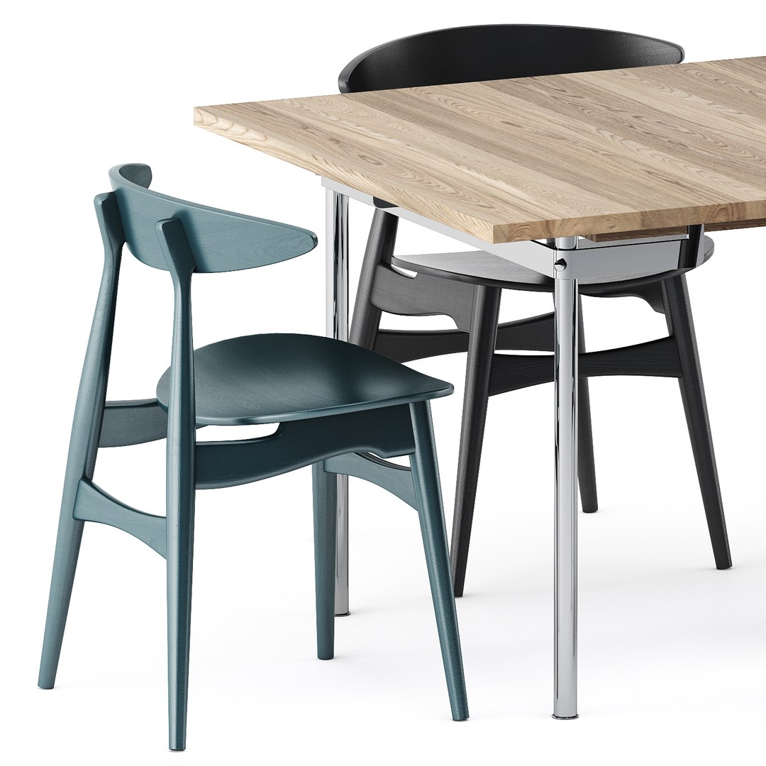 3D Ch322 Dining Table Ch33p Model - TurboSquid 1559275