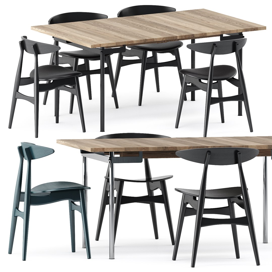 3D Ch322 Dining Table Ch33p Model - TurboSquid 1559275