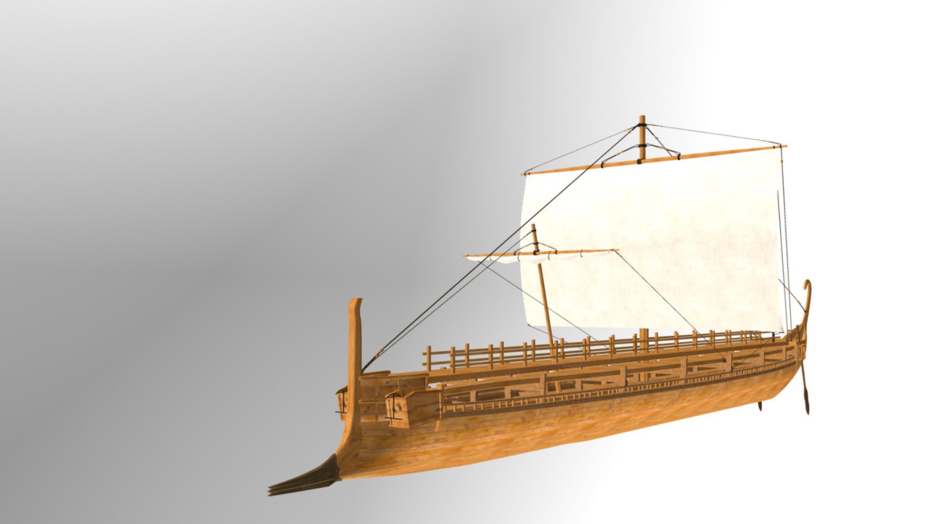 3d Greek Ship