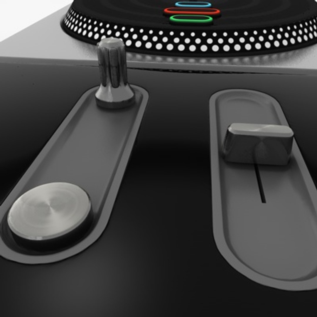 3d Dj Hero Controller Model