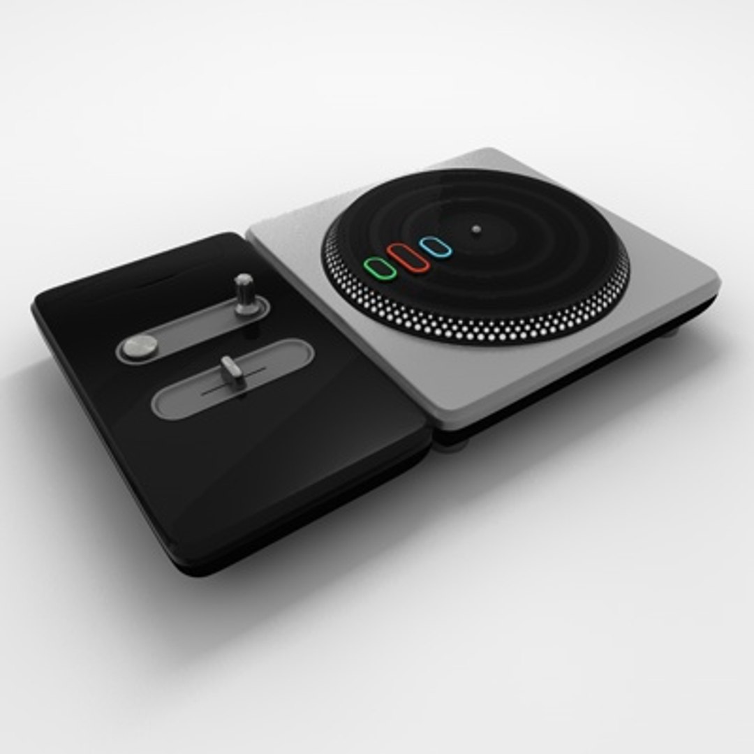 3d Dj Hero Controller Model