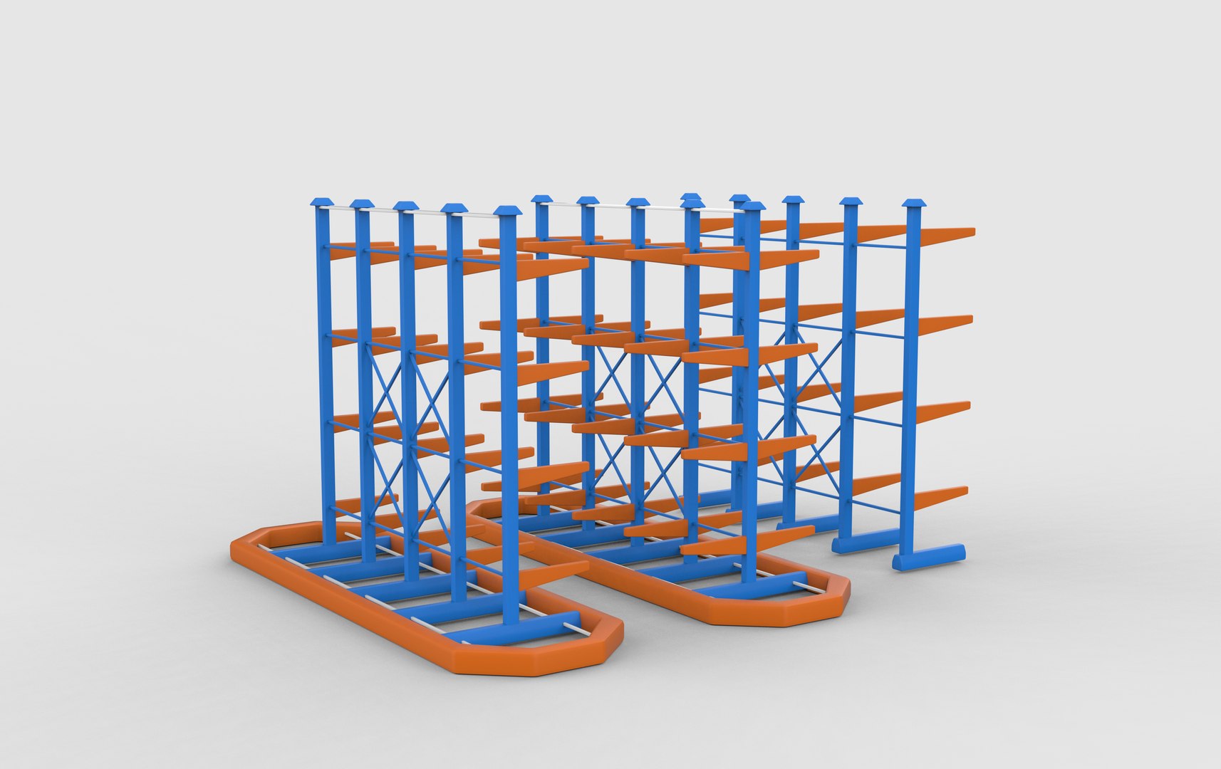 Cantilever Racking 3D Model 3D - TurboSquid 2468500