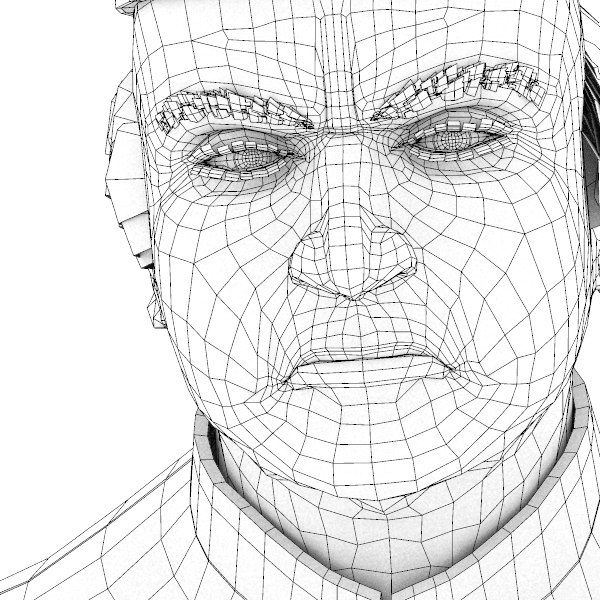 terence realistic human 3d obj