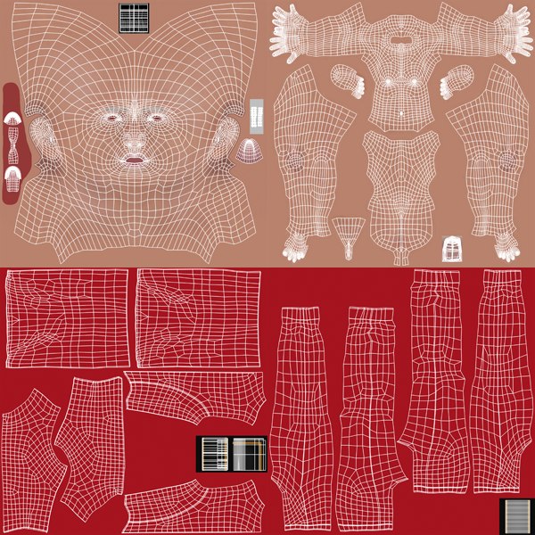 terence realistic human 3d obj