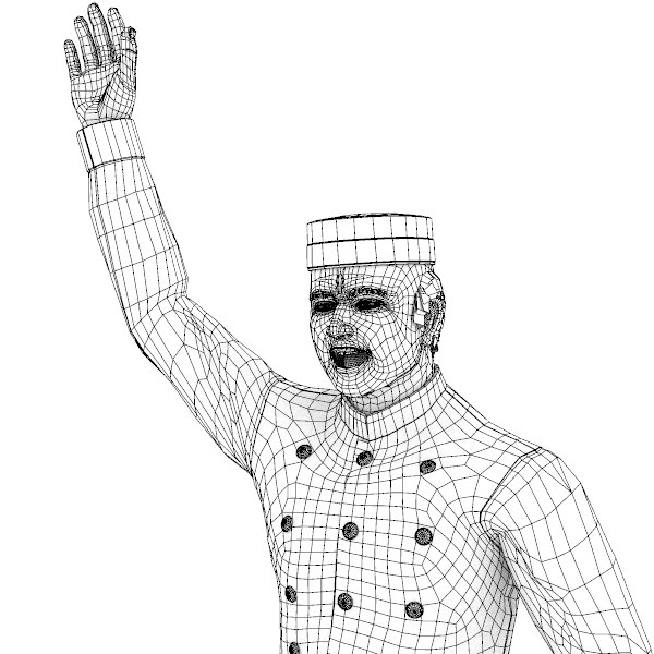 terence realistic human 3d obj